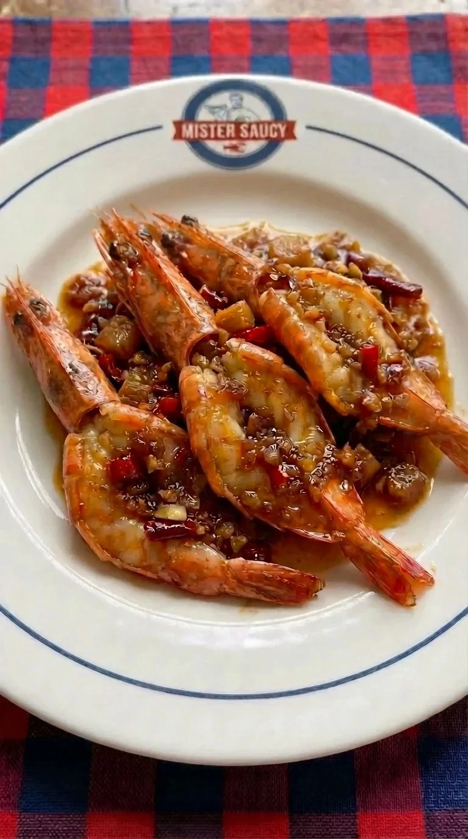 Wok-Seared Black Tiger Gambas with Homemade XO Sauce - Mr. Saucy